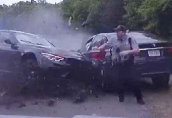 'Narrowly Escaped With His Life' Car Crashes into - One News Page