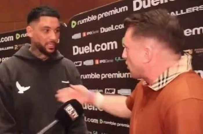 Tommy Robinson shoved by furious pro boxer as security - One News Page