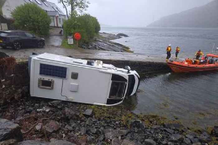 Campervan crashes into sea off Skye slipway as RNLI - One News Page