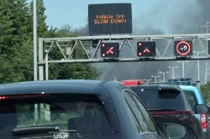 M6 vehicle blaze live as firefighters rush to motorway - One News Page