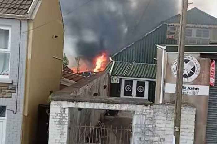 Police and fire crews rush to Treharris blaze as homes - One News Page