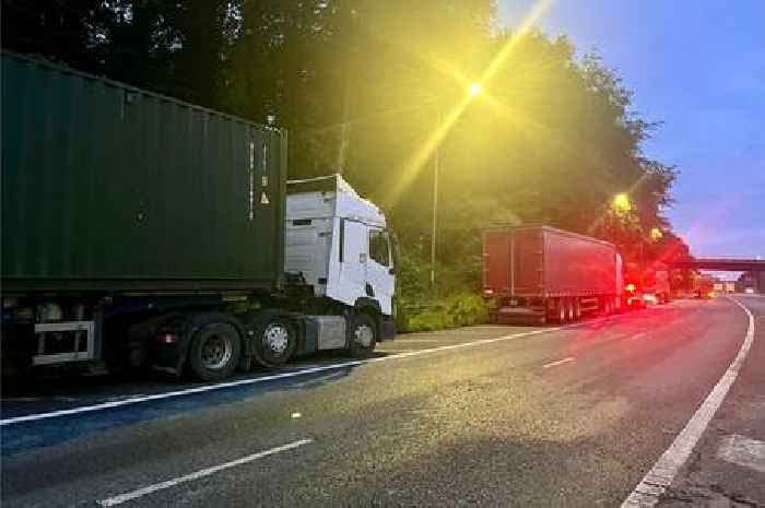 M6 lorry driver slammed for 'taking a break' on hard - One News Page