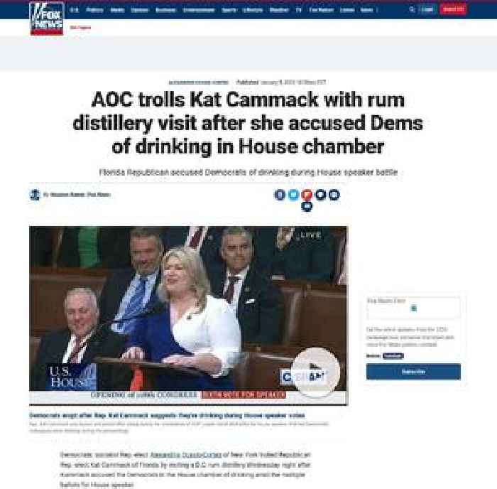 AOC trolls Kat Cammack with rum distillery visit after - One News Page
