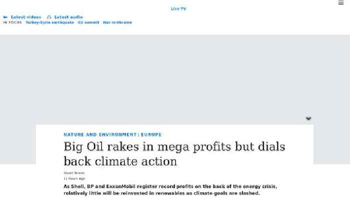 Big Oil rakes in mega profits but dials back climate - One News Page