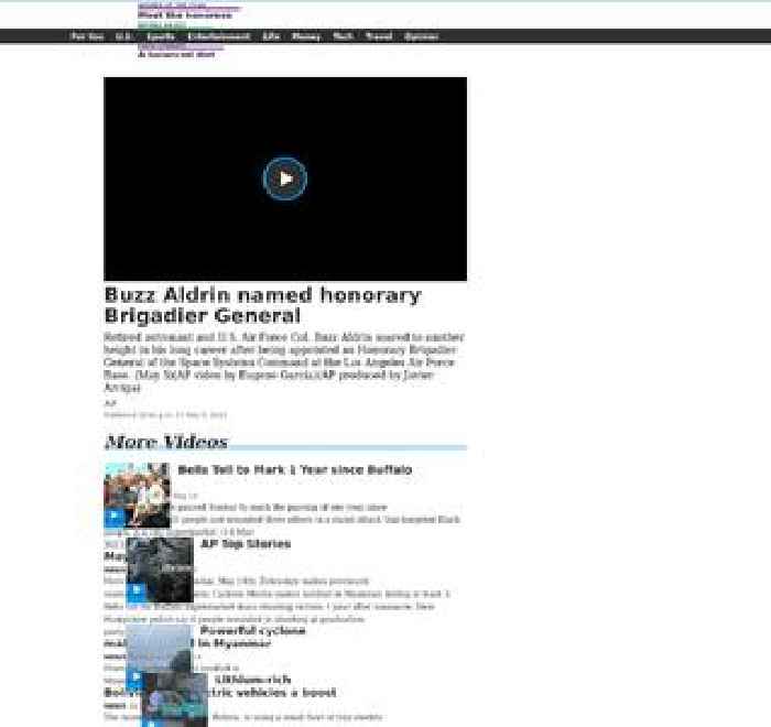 Buzz Aldrin named honorary Brigadier General - One News Page