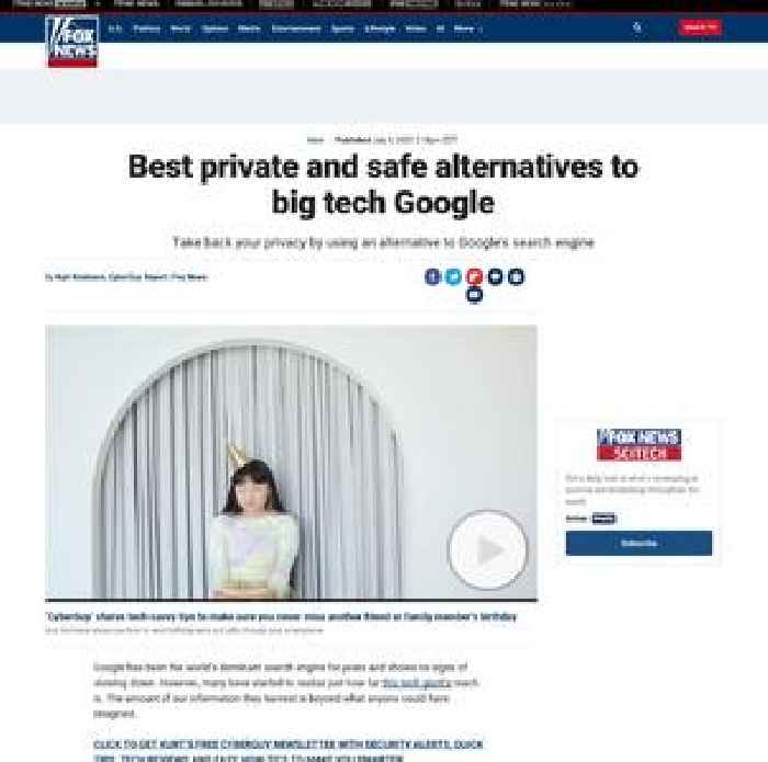 Best private and safe alternatives to big tech Google - One News Page