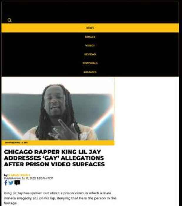 Chicago Rapper King Lil Jay Addresses ‘Gay’ - One News Page